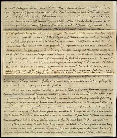 Thomas Jefferson, First Inaugural Address, 1801