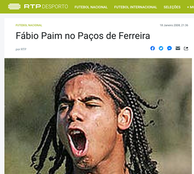 18 Janeiro 2008 - 19 Anos - Fábio Paim no Paços de Ferreira