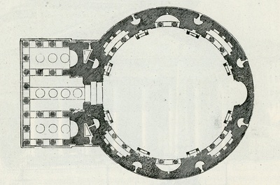 Pantheon, disegno della pianta