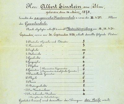July 28, 1900: Einstein receives his diploma as a mathematics teacher ...
