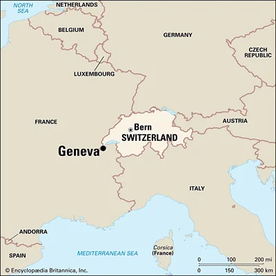 Geneva is located in Switzerland