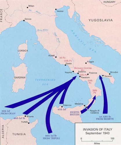 July 10, 1943: US and British troops land on Sicily. By mid-August, the ...