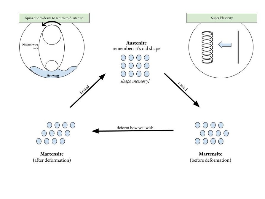 Model: How does the structure of Nitinol give rise to its properties ...