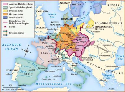 Map of the Thirty Years War