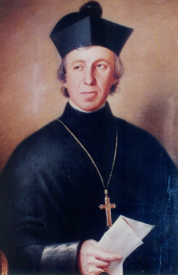 A painting of Bishop John Bede Polding.
