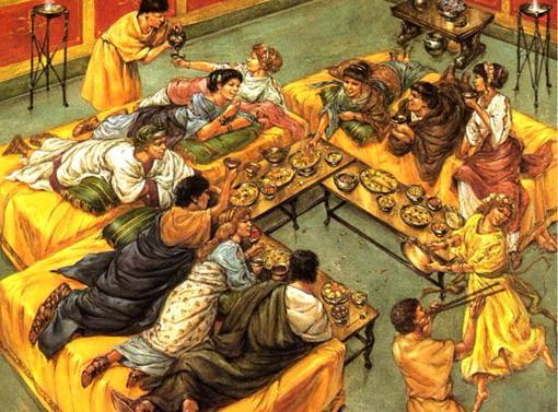 Banquete Romano Función De Familiar Y Convivencia Donde Se Servía