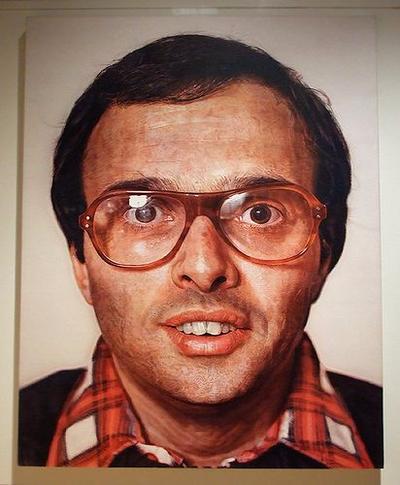 Chuck Close, Mark, 1979. Acrylic on canvas.