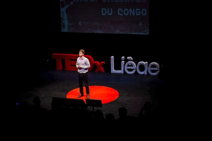Thomas Ketchell speaking at the TedX in Liège (May 2014)