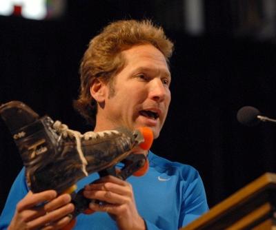 Scott Olson talking about his first design for inline skates