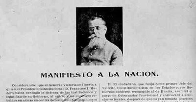 El 26 de marzo, se proclama el Plan de Guadalupe, en la hacienda de ...