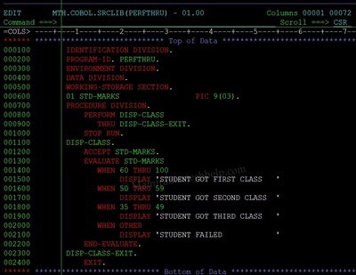 W. (n.d.). Cobol Perform Through. Retrieved August 16, 2018, from http ...