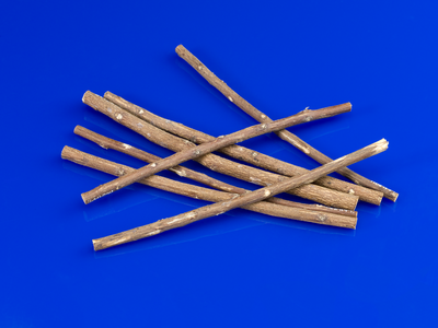 This is another example of the Chinese chewing sticks, made in 3500 BC.