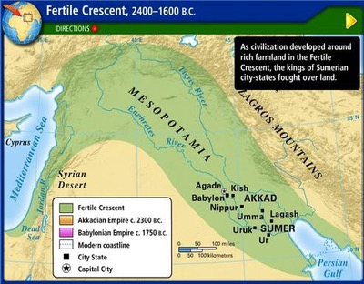 This picture relates to Mesopatmia because its a map of Mesopotamia.
