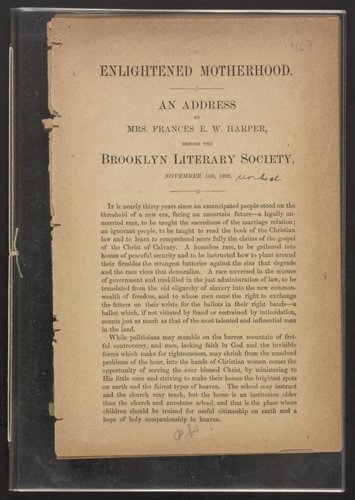 Harper, Frances Ellen Watkins, and Daniel Murray Pamphlet Collection ...