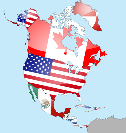 Canada, the United States, and Mexico