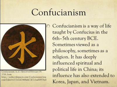 An image of Confucianism.