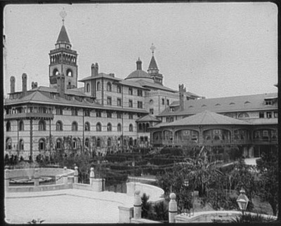 A side view from Hotel Ponce De Leon with a view of the dome shaped ...