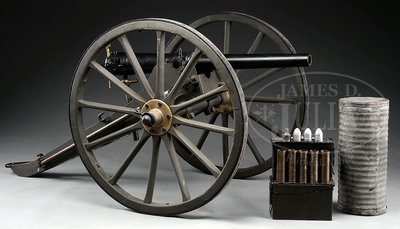 Four Hotchkiss guns were used in the Wounded Knee massacre. They can be ...