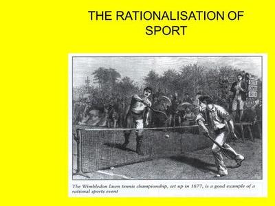 R ationalisation in Sport - 1842