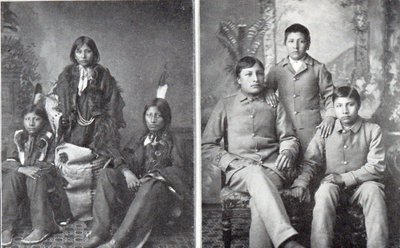 American Indians after being sent to boarding schools