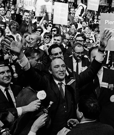 Pierre Elliot Trudeau runs for Canada's liberal party and become prime ...