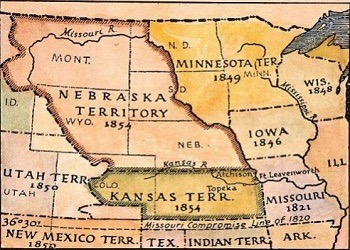 1854 was a very important time in Kansas history and multiple significant
