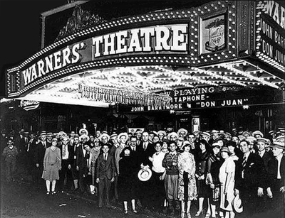 An image of people at the theater.
