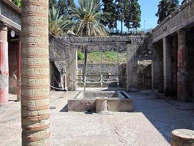 The atrium is influenced by greek architecture. It has been ...