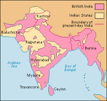 British Colonize India (1750's)