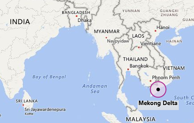 Funan kingdom was located in Mekong River region