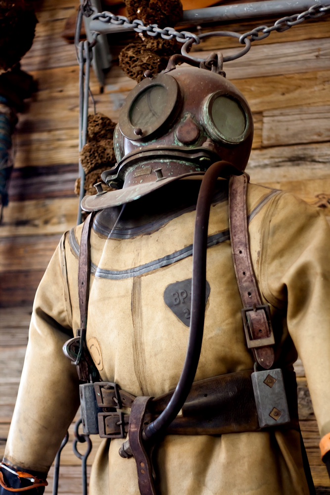 The first scuba diving gear.