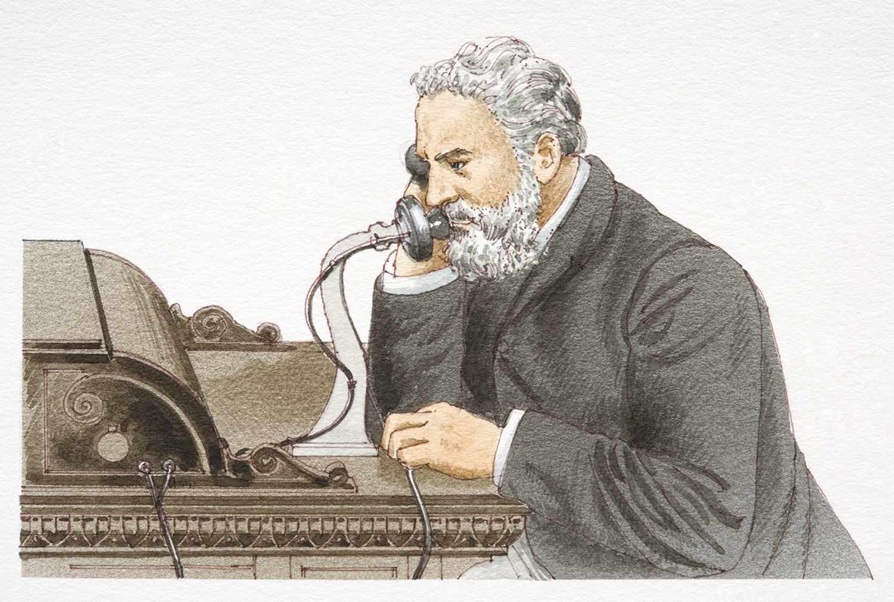 1876 — The First Telephone (Alexander Graham Bell, USA)