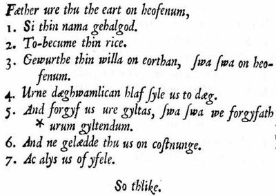 c.600 Anglo-Saxon language covers most of modern-day England