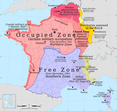 Invasion de la zone libre française par les Nazis ( opération Anton ...