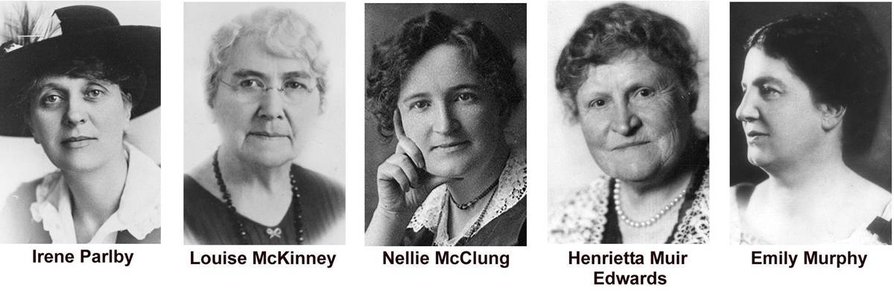 The Alberta Five are pictured above.