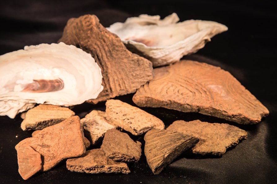 Relics of the first inhabitants of Dewees which eventually became the ...