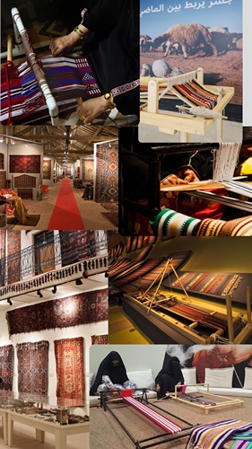 Museums collect and display old Sadu pieces. Artists and workshops work ...