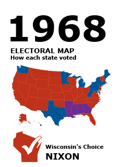 1968 Election Map results