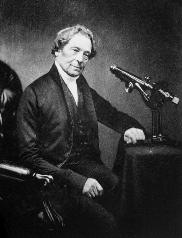 Jospen-Jackson Lister with his microscope.