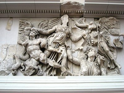 Athena Attacking the Titans c. 2nd Century BCE, photo by Gryffindor ...