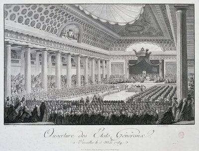 The Estates-General meeting at the Palace of Versailles, called to ...