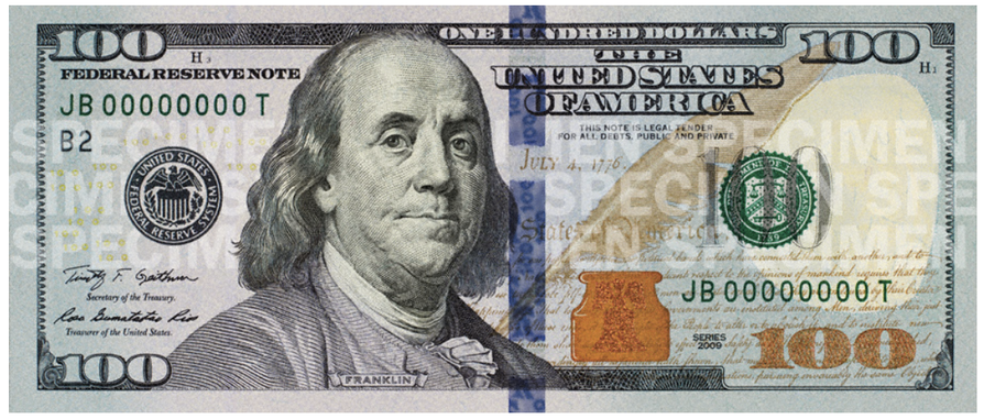 And finally, here is a picture of the current dollar. Or in this case ...
