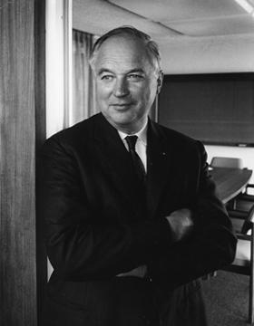 Dr. Ivan Getting standing in a doorway.