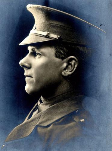 Studio portrait of Arthur Bruce Durdin, second lieutenant with the 27th ...