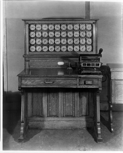 this is Herman Hollerith's tabulating machine.