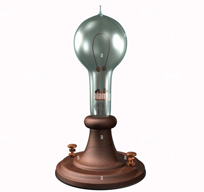 1879 - Invención de la bombilla eléctrica por Thomas Edison
