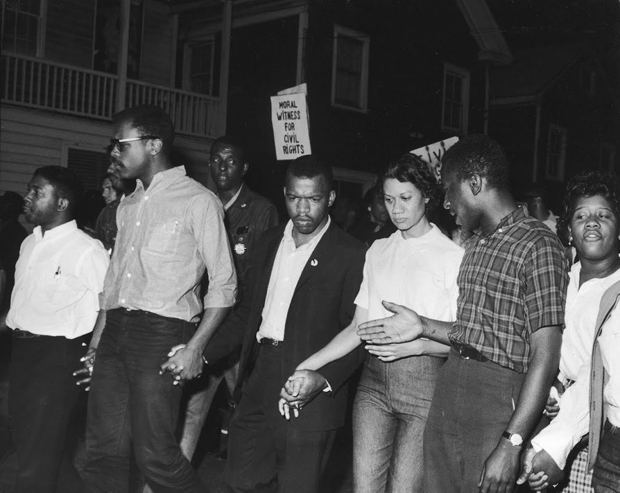 May 12th, 1964: John Lewis marches with protesters against Alabama ...