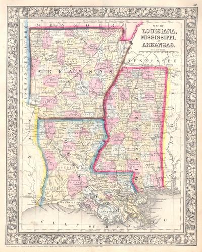 1819: The Arkansas territory was formed by dividing the Missouri Territory.
