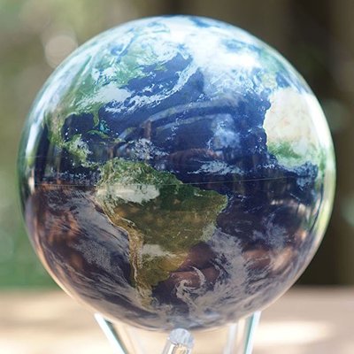 A Globe Illustrates the Way the Earth Spins