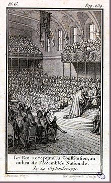King Louis XIV Accepting the Constitutional Monarchy